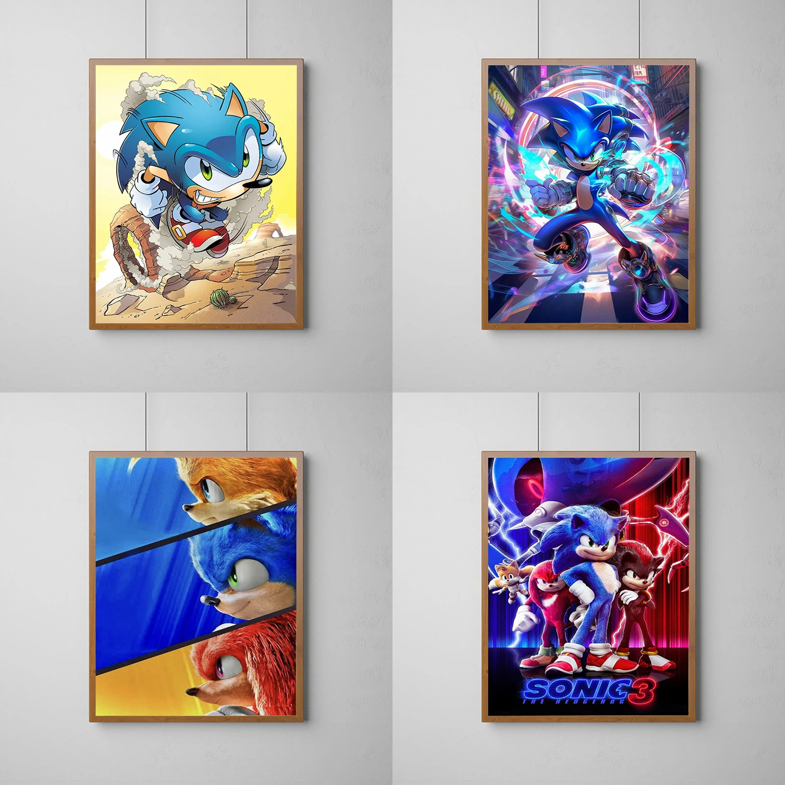 Poster-S-Sonic-H-Hedgehog-para-Decora-o-Do-Quarto-Pinturas-De-Jogos-De ...