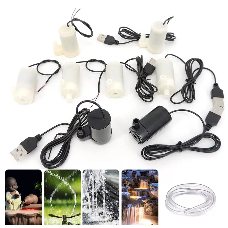 USB 5V Low Voltage Small Water Pump Micro Mini Submersible Fountain ...