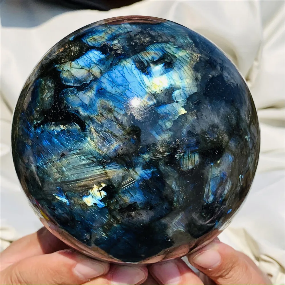 Blue-Labrador-Stone-Ball-Stone-Natural-Quartz-Crystal-Healing-Magic ...