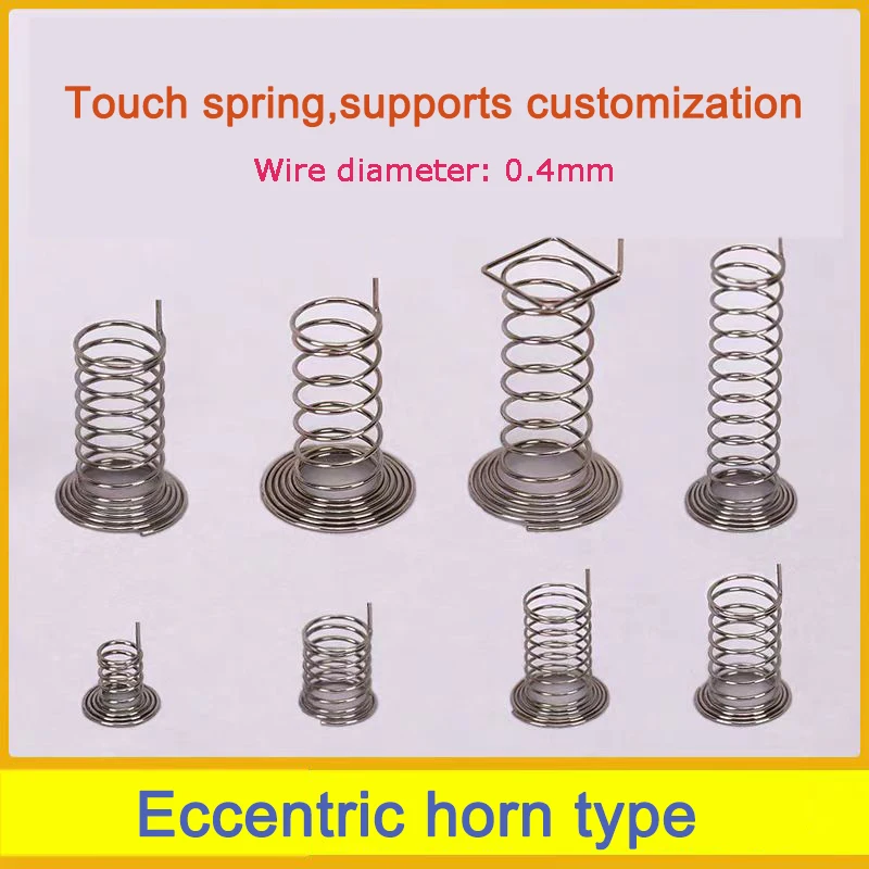 50-pieces-of-stainless-steel-horn-shaped-eccentric-button-contact-touch ...