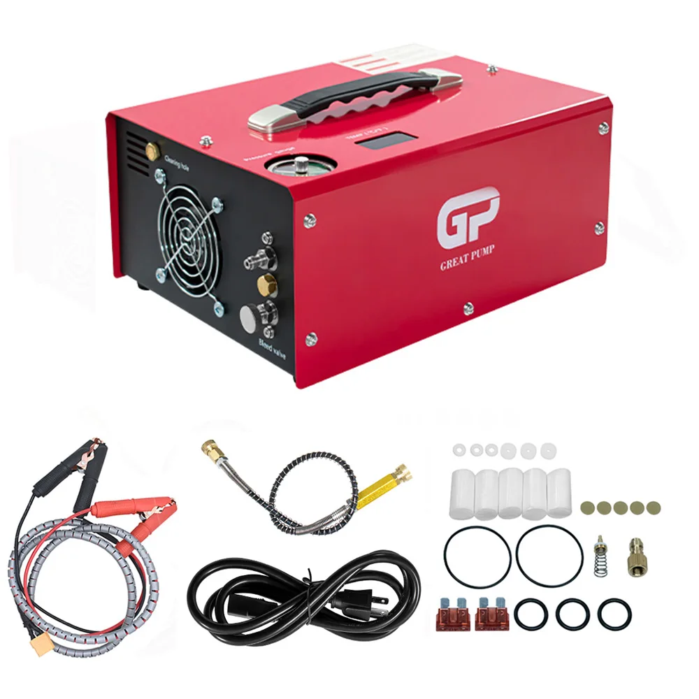 PCP Air Compressor 4500Psi 300Bar Portable Auto Stop Pressure PCP ...