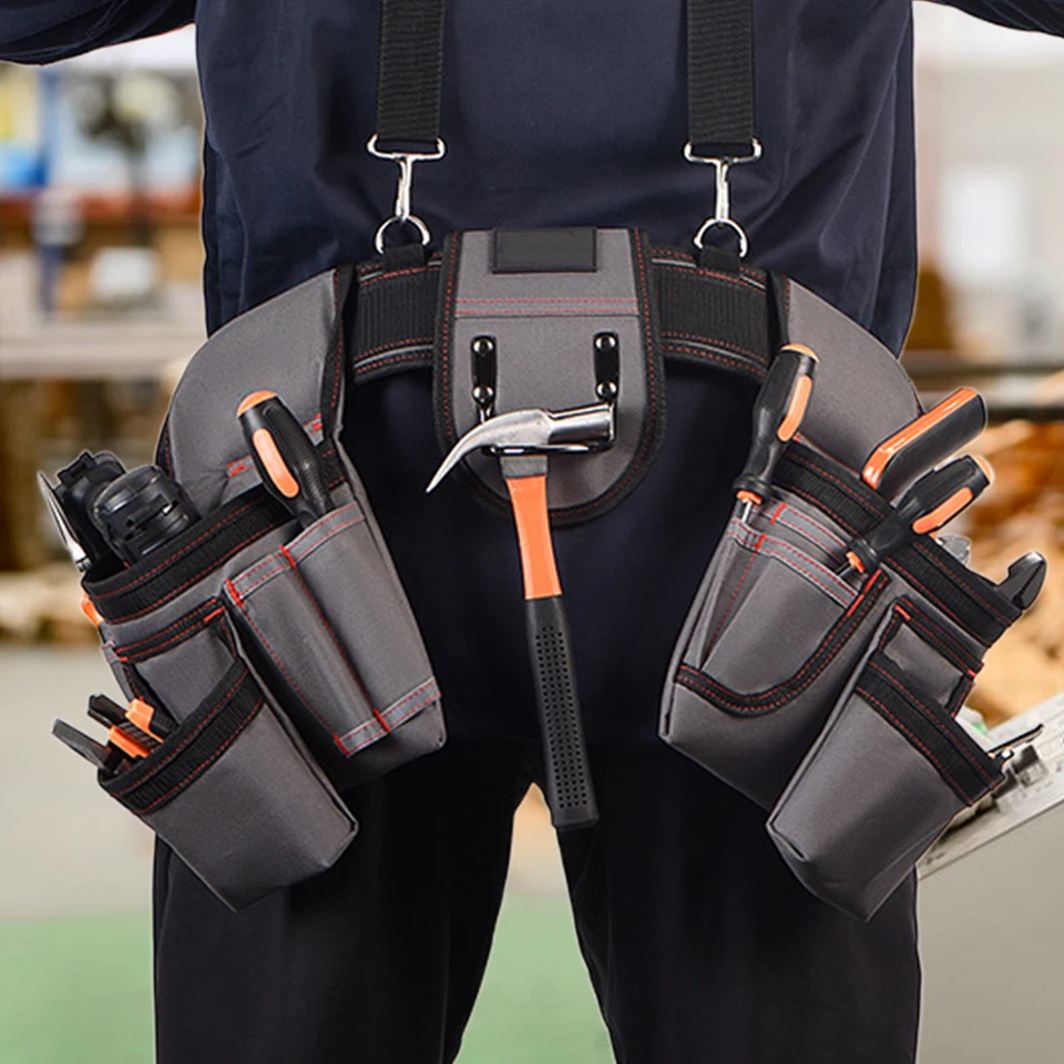 Pauchas Para Electricistas Heavy Duty Tool Vest With Suspenders - Multi ...