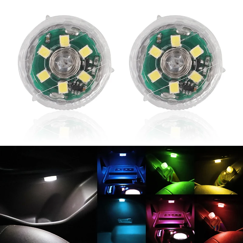 2pcs-Car-Interior-Touch-Switch-Light-6LED-Mini-Roof-Reading-Bulb ...