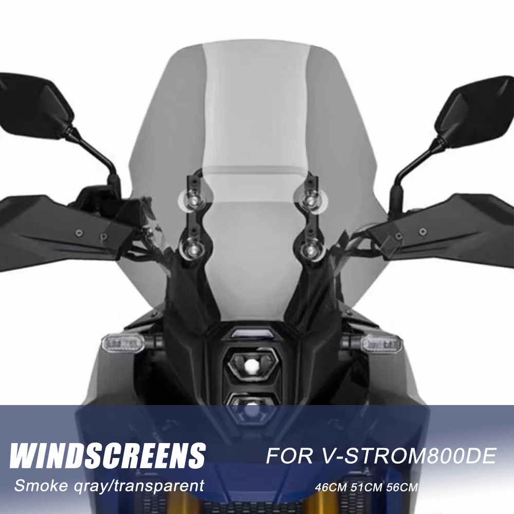 FOR V-STROM 800DE Motorcycle Acrylic Rally Windshield Wind Deflector ...