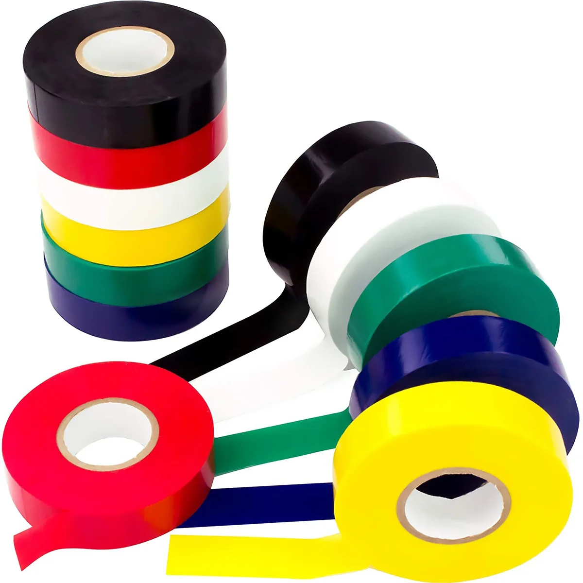 20ft Weather-Resistant Colored Electrical Tape.Color Your Electric ...