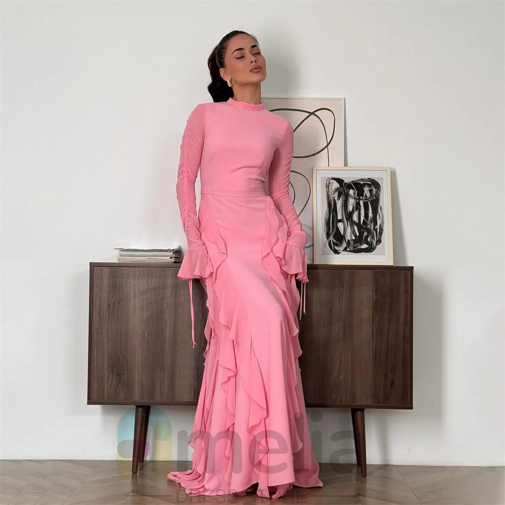 Amelia-Prom-Dress-O-Neck-Evening-Dress-Floor-Length-With-Ruffles ...