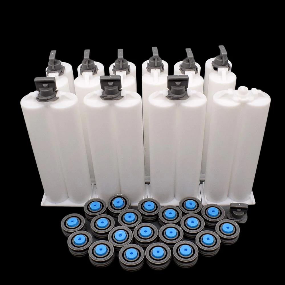 10pcs-50ml-Empty-Dual-Barrel-Cartridge-1-1-Mix-Ratio-with-Cap-and ...