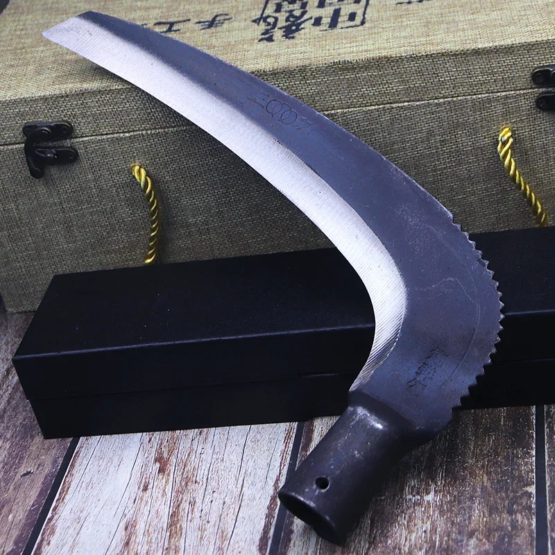 German-garden-scythe-lengthening-agricultural-forged-fir-sickle-cutting ...