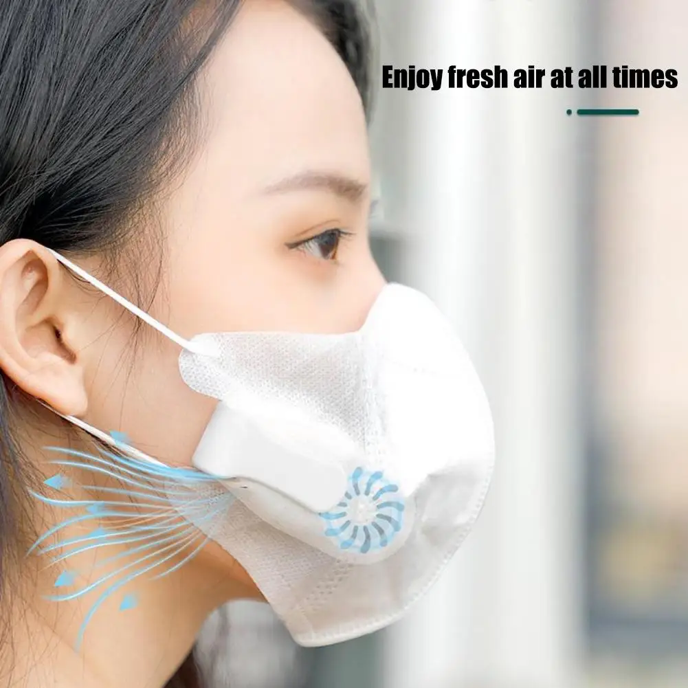 Mini Face Cover Fan Air Face Mask Fan Anti-odor Replaceable Filter ...