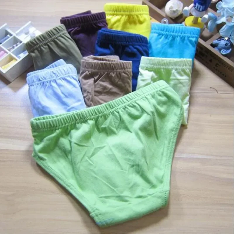 8pcs-Lot-Solid-Color-Boys-Panties-Cotton-Underwear-Shorts-Kids-Briefs ...