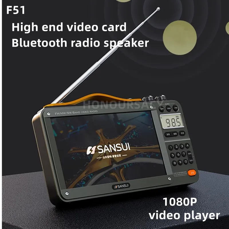 Sansui-F51-alto-falante-Bluetooth-retro-r-dio-de-v-deo-sem-fio-mini ...