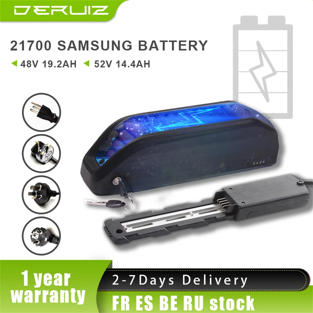 Batterie Lithium-ion pour vélo électrique BAFANG BBS01, BBSHD, 52v, 18650/21700 ah, cellules ...