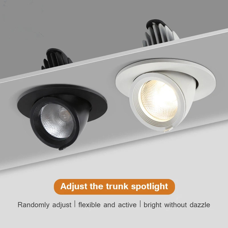 LED-Downlight-Dimmable-360-Degree-Angle-Rotatable-Ceiling-Recessed-Spot ...