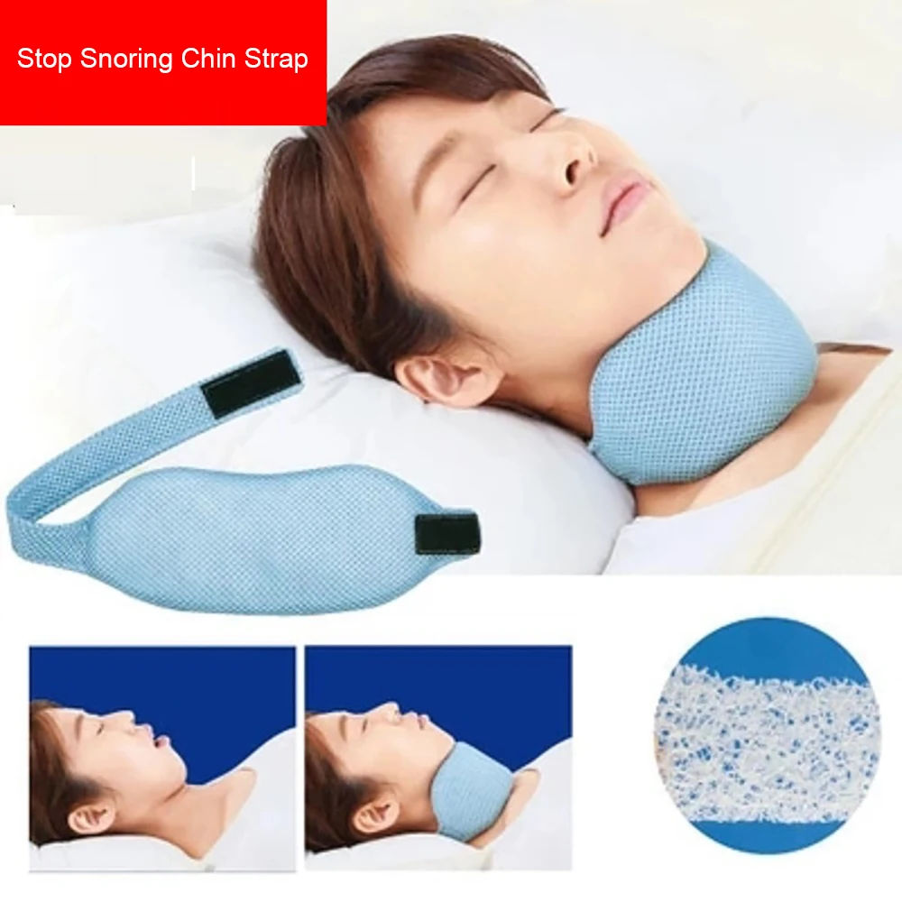Adjustable Anti Snoring Neck Brace Strap Stop Snore Jaw Belt Anti Apnea ...