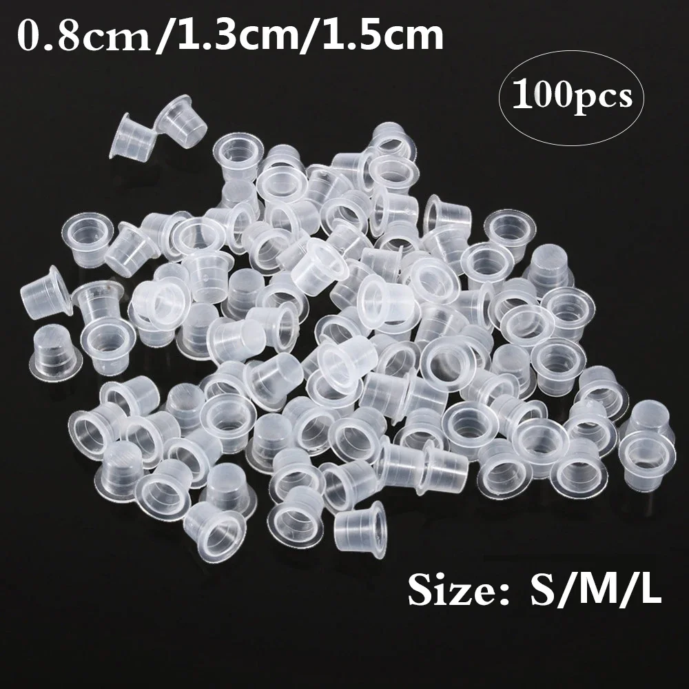 100Pcs-Tattoo-Plastic-Tattoo-Ink-Cups-8-13-15mm-Permanent-Makeup ...