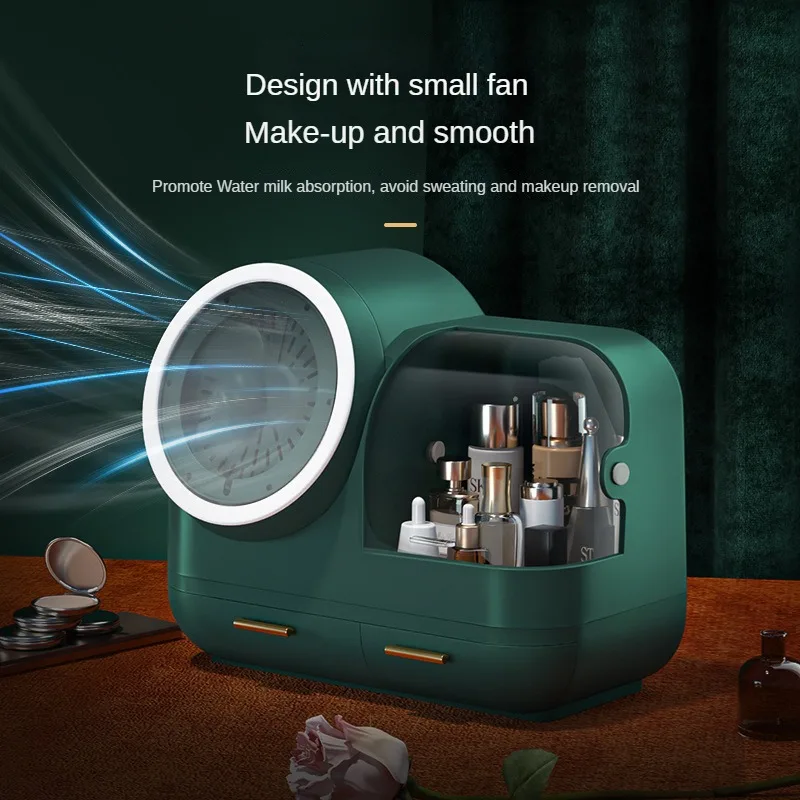 LED-Light-Desktop-Organizer-Mirror-Makeup-Organizer-Cosmetic-Storage ...