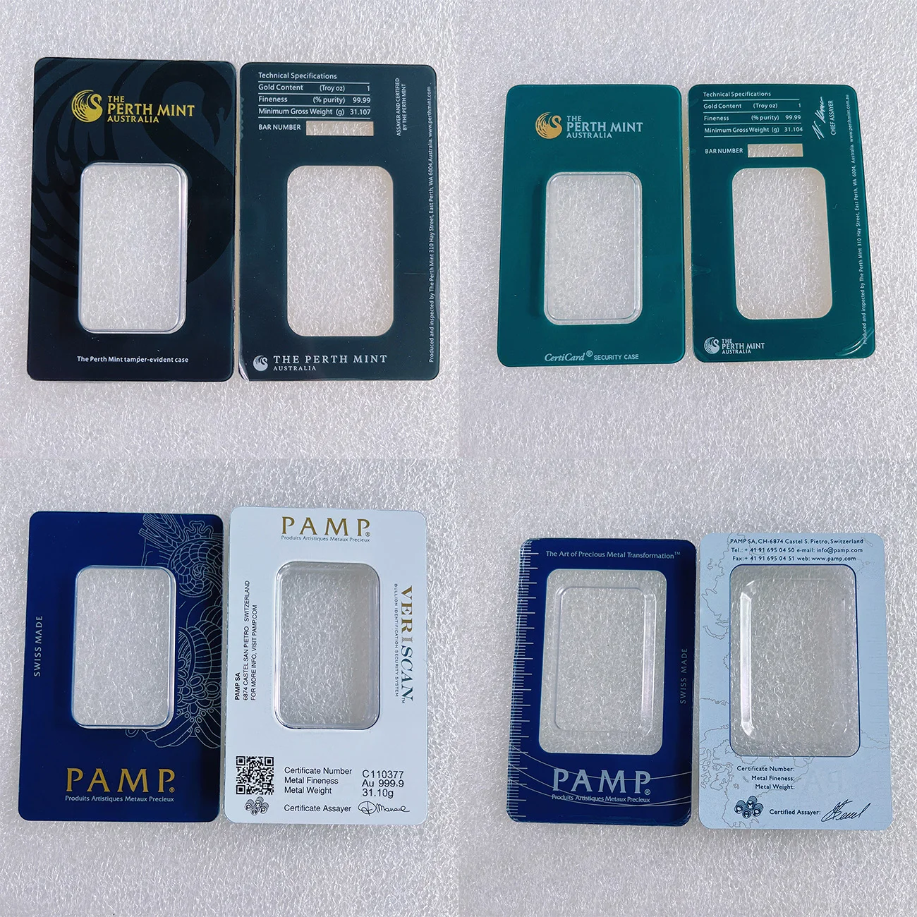 Gold Bullion Bar Sealed Security Plastic Blister Storage Case ...