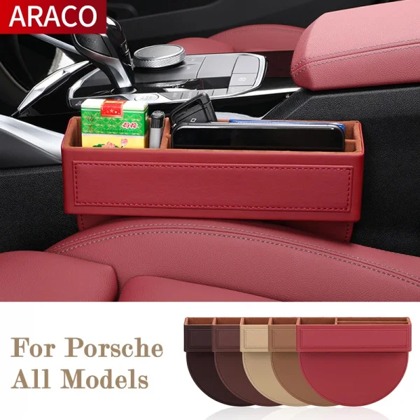 Car-Seat-Gap-Storage-Box-Leather-Organizing-Bag-For-Porsche-Macan ...
