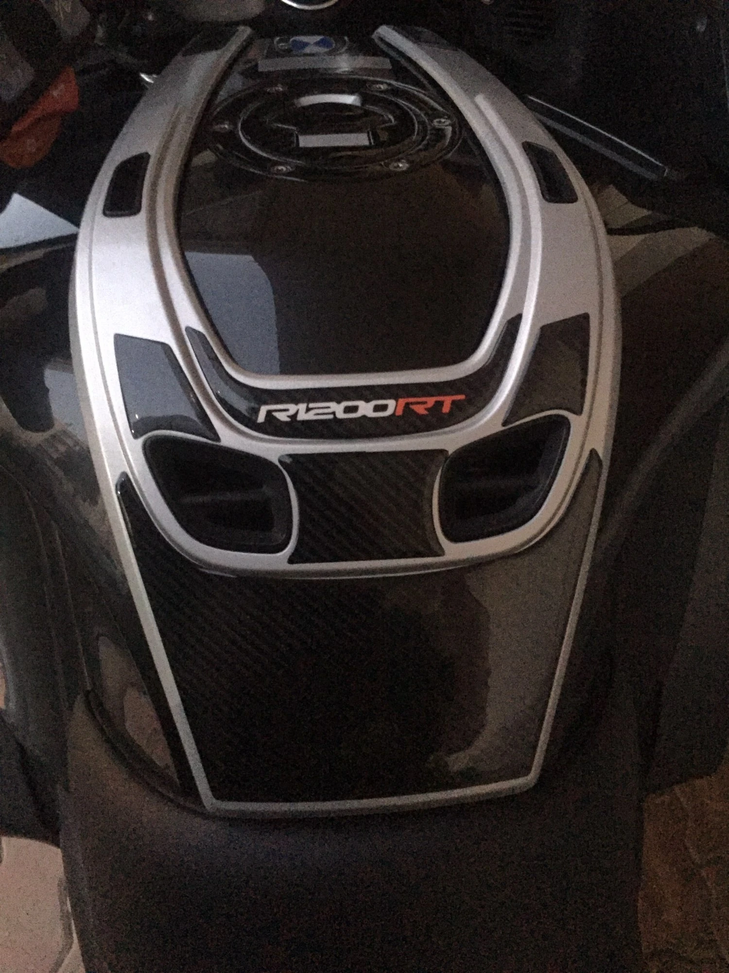 Tank Pad Protector For Bmw R1200rt 2005-2013 2012 2011 2010 2009 Black ...