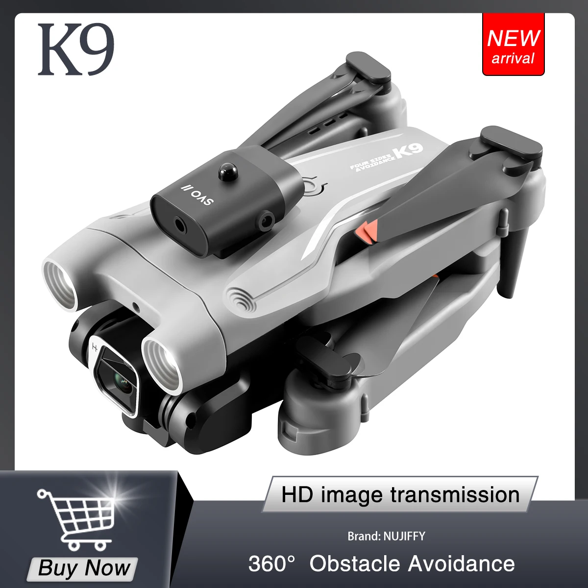 K9 Drone 4K Professinal Drone With 120° Wide Angle Four-way Obstacle ...