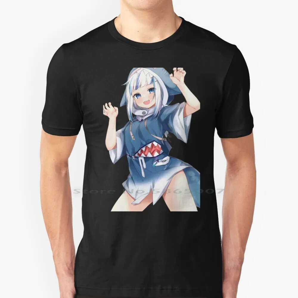 Gawr-Gura-holololive-hololiveenglish-holomyth-T-Shirt-100-pamuk-Gawr ...