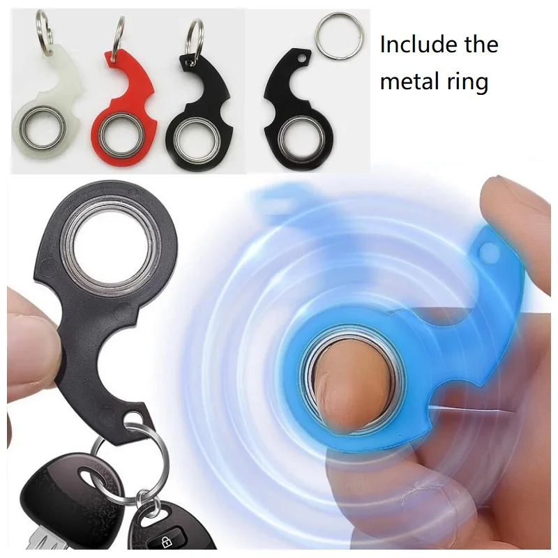Hot Sale Funny Release fidget spinner Keychain Stress Relief Rotating ...