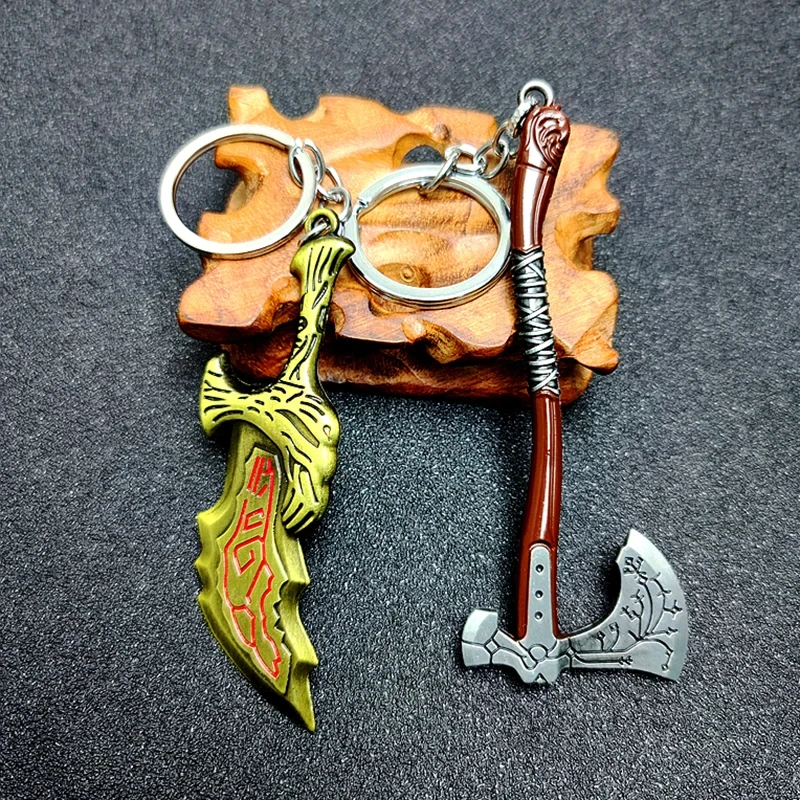 God-of-War-Keychain-Kratos-Axe-Leviathan-Key-Chain-Keyring-Blades-of ...
