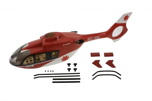 Roban 800 Scale Fiberglass Fuselage Kit Version For Ec 135, 50% OFF