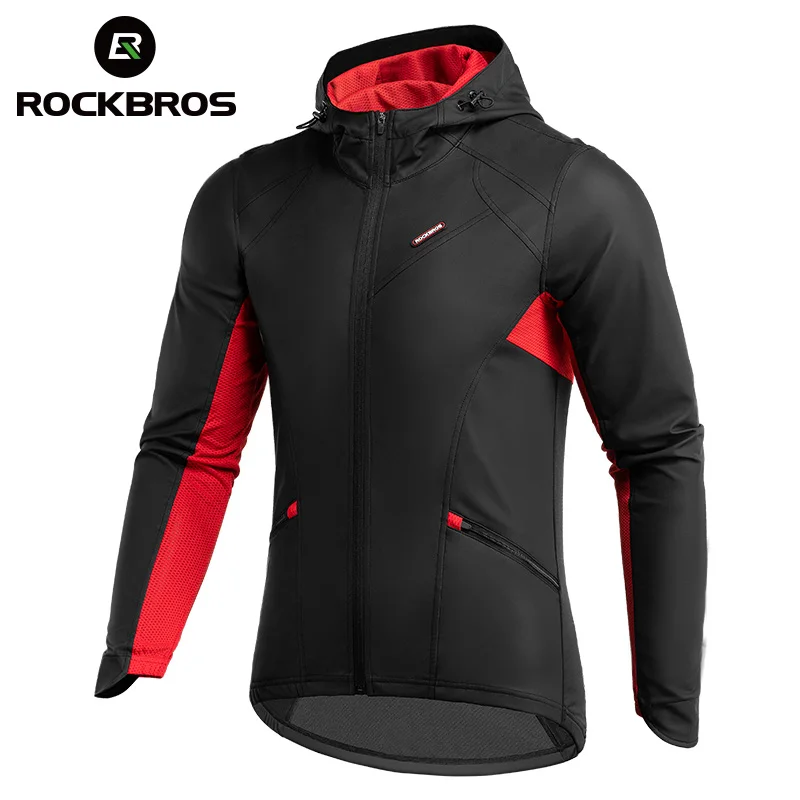 ROCKBROS-Thermal-Fleece-Bike-Jackets-Reflective-Windproof-Keep-Warm ...