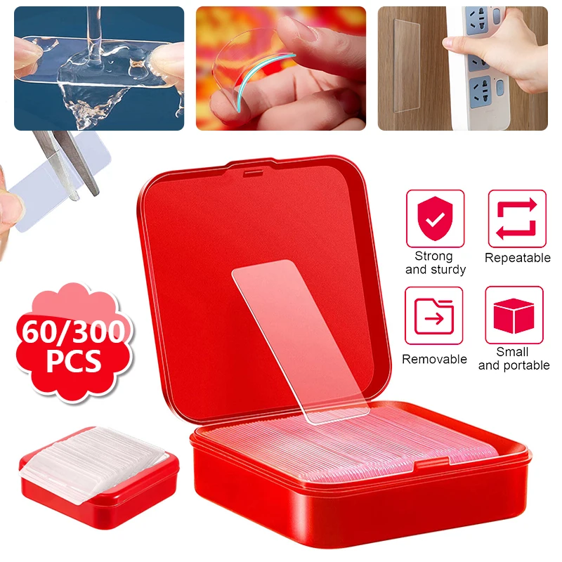 Reusable-Double-Sided-Stickers-Nano-PVC-Tape-Washable-Waterproof-Wall ...