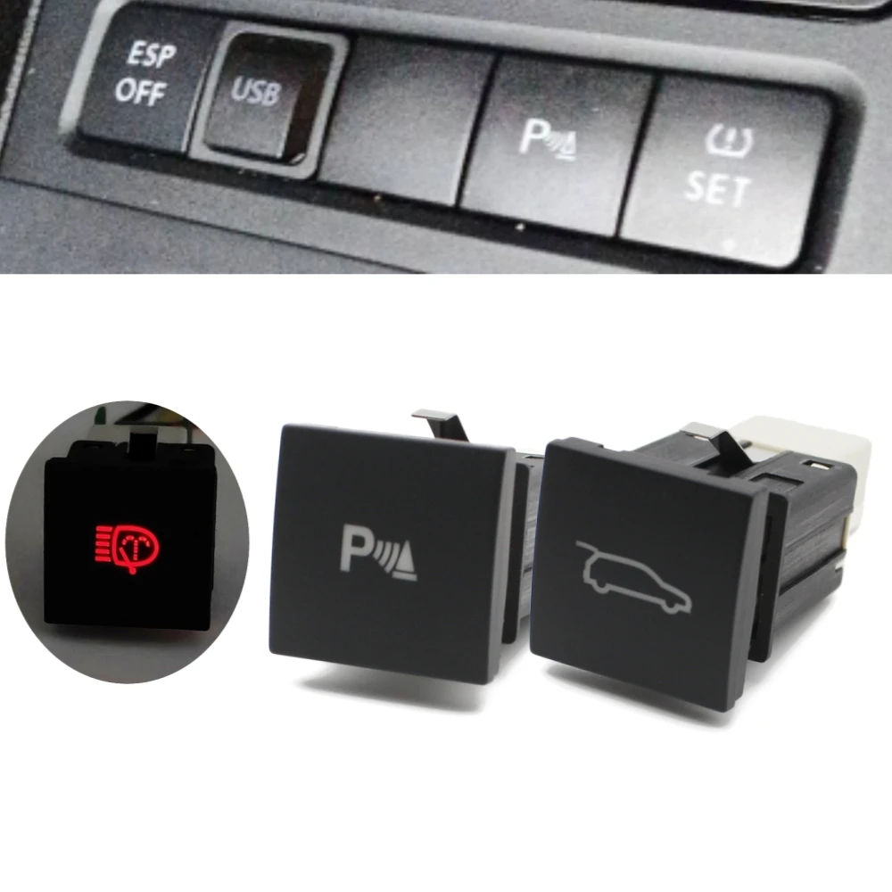 Auto Parking Radar Headlight Washer Trunk Lid Tailgate Switch Button ...