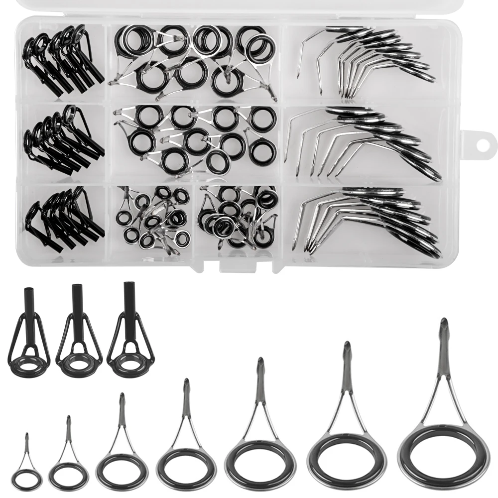 Fishing Rod Guides Fishing Rod tips Replacement Kit Fishing Pole Rod ...