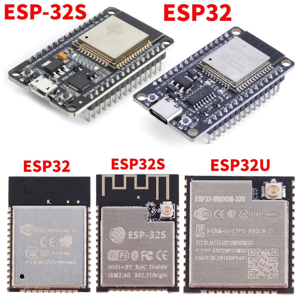 1-2pcs-ESP-WROOM-32-ESP32-ESP32S-ESP32U-Wireless-Module-WiFi-Bluetooth ...
