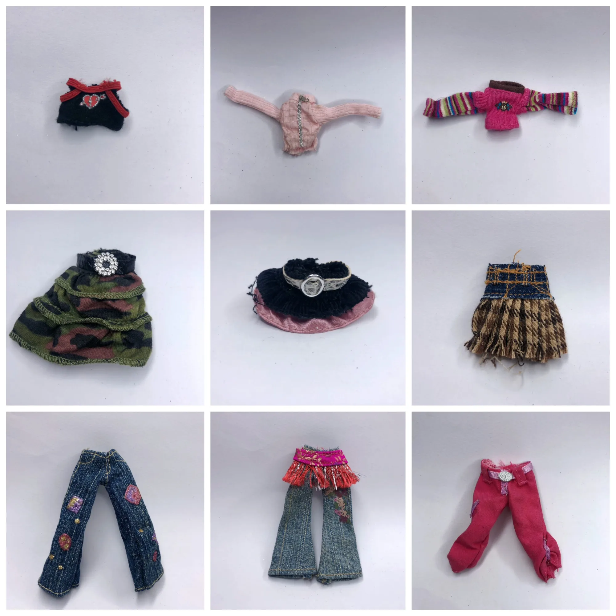 La-ropa-tops-Jeans-camisa-falda-bolso-almohada-para-mini-mu-eca-fresca ...