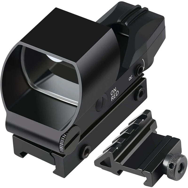 Tactical-Reflex-Sight-Red-Green-Dot-Gun-Sight-Scope-4-Reticles-with-45 ...