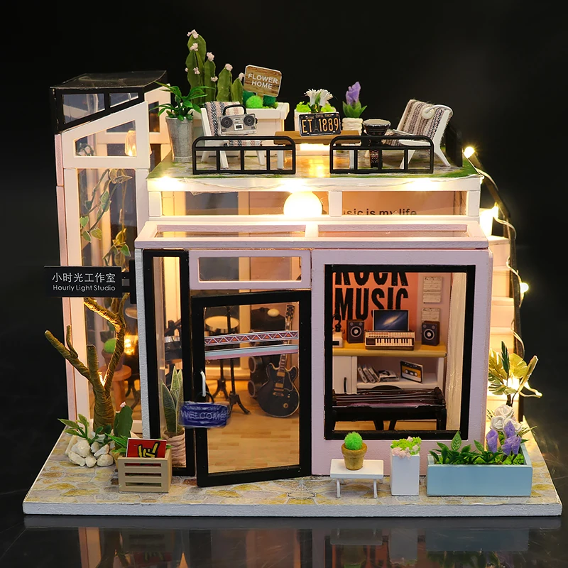 Mini-DIY-Doll-House-Kit-3D-Puzzle-Assembly-Building-Model-Toys-ome ...