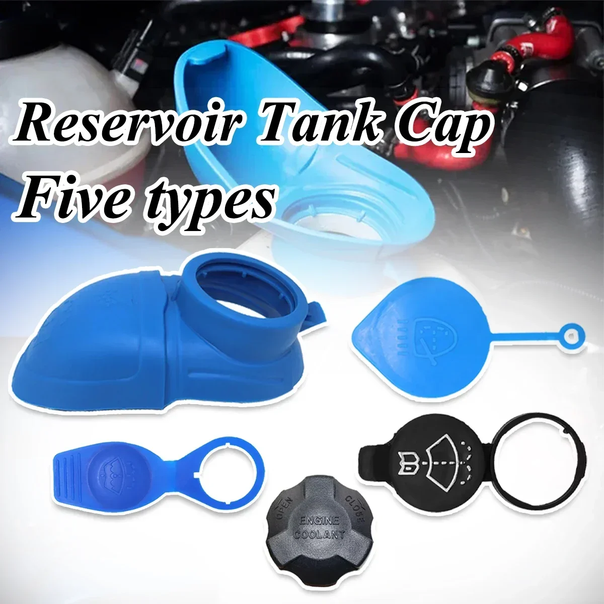 Fluid Reservoir Tank Cap Lid Wash Funnel Washer Tank Bottle Cover ...