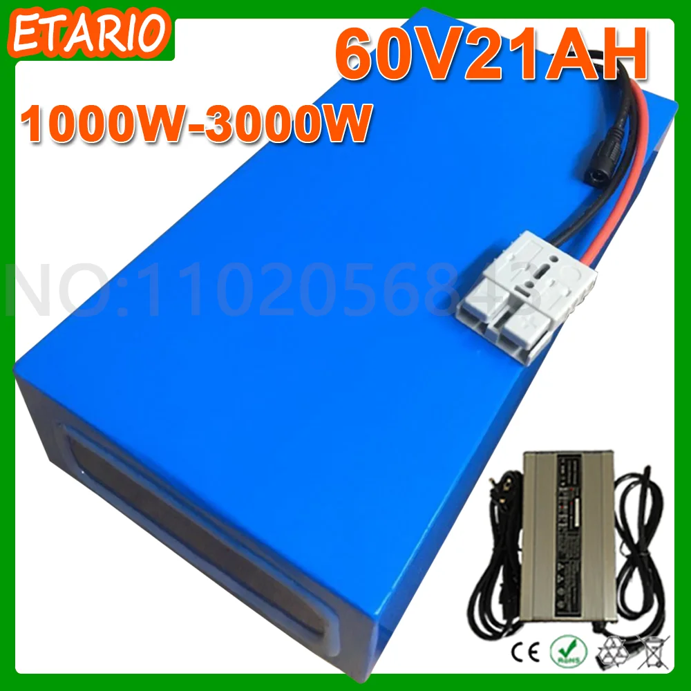 60V Lithium Ebike Battery 60V 13AH 15AH 16AH 18AH 20AH 25AH Electric Bike Battery60V 1500W 2000W ...