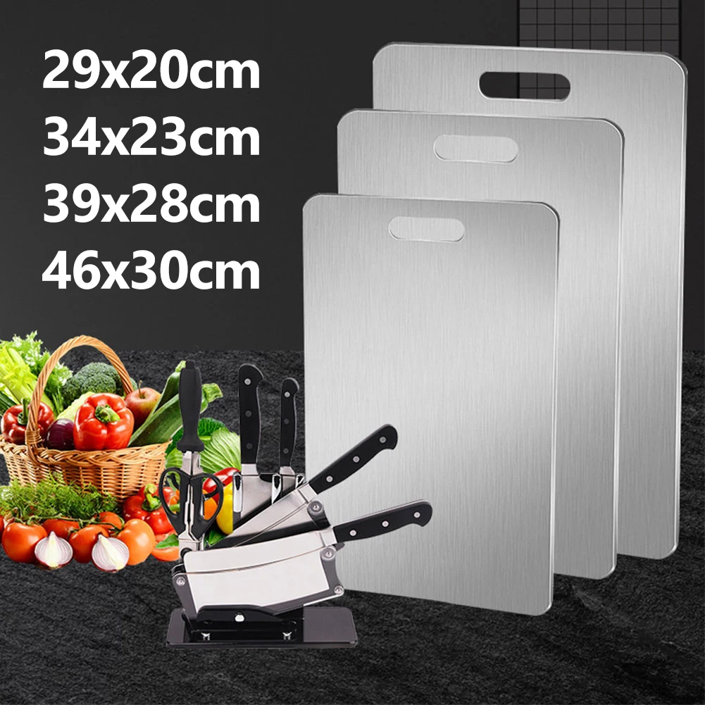 Stainless-Steel-Cutting-Boards-for-Kitchen-Double-Sided-Chopping-Board ...
