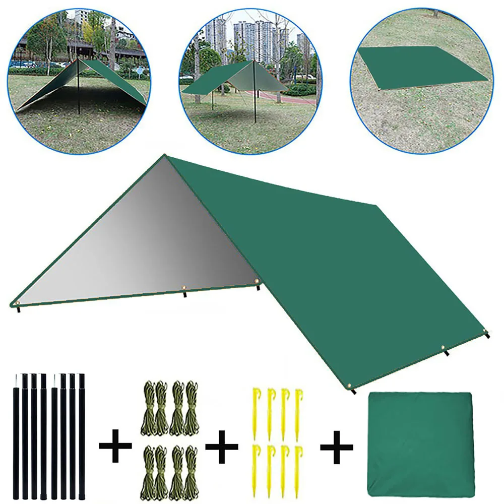 Waterproof-Camping-Tarp-Sunshade-UV-Protection-Lightweight-Outdoor ...