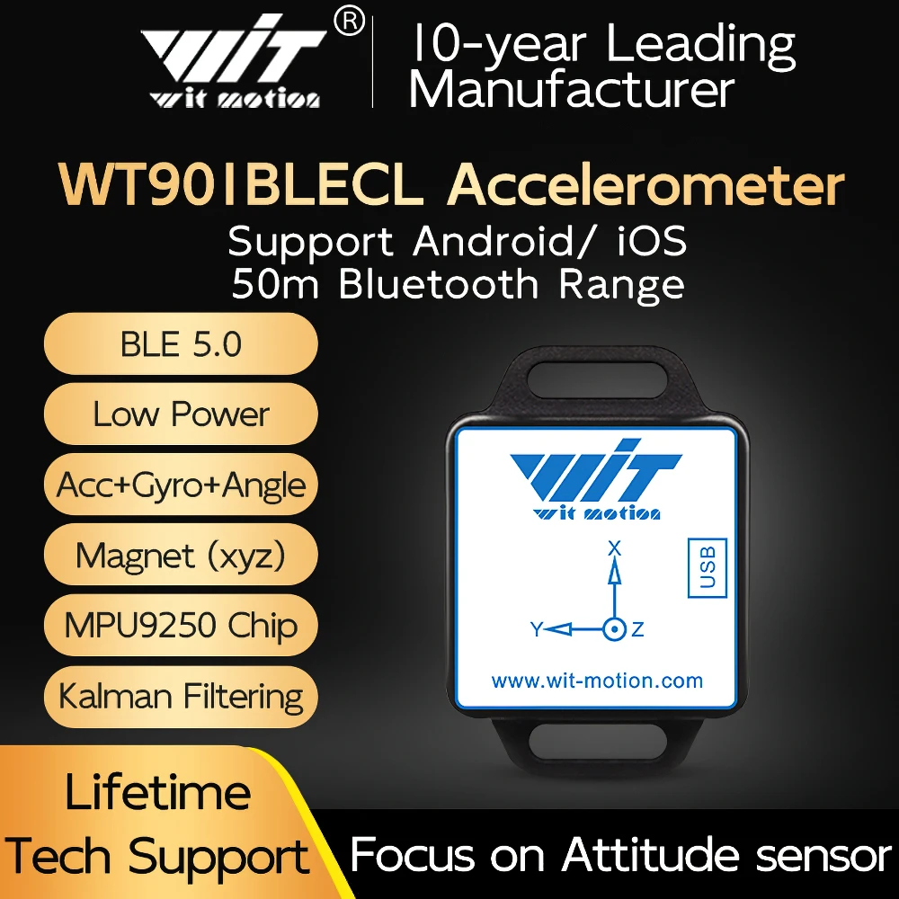 WitMotion-WT901BLECL-BLE-5-0-3-Accelerometer-Gyroscope-Magnetometer ...
