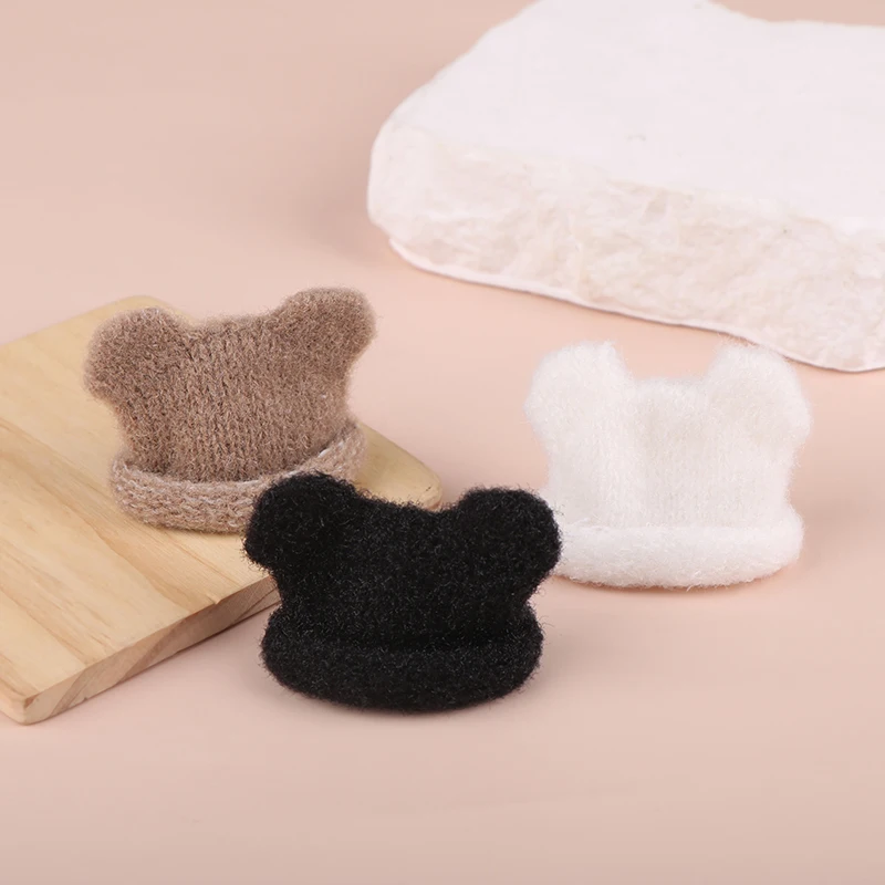 Dollhouse-Miniature-Dolls-Cap-Fashion-Knitted-Hat-Simple-Warm-Beanies ...