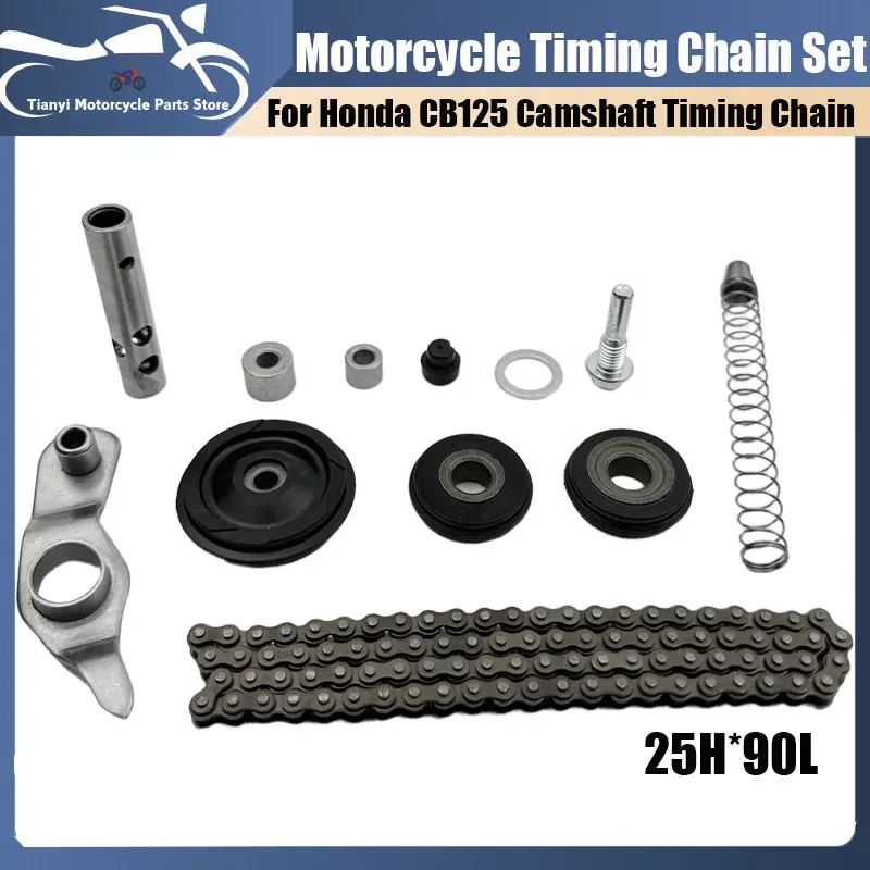 Motorcycle Timing Chain Set For Honda CB125 CB 125 Camshaft Timing ...