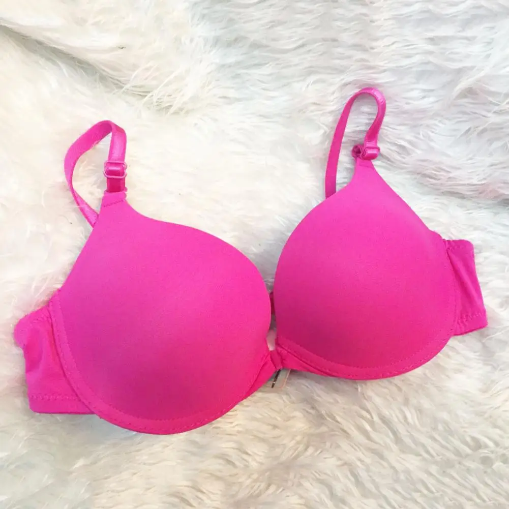 Front-Button-Bra-Lady-Bra-Soft-Breathable-Women-s-Push-Up-Bra-with ...