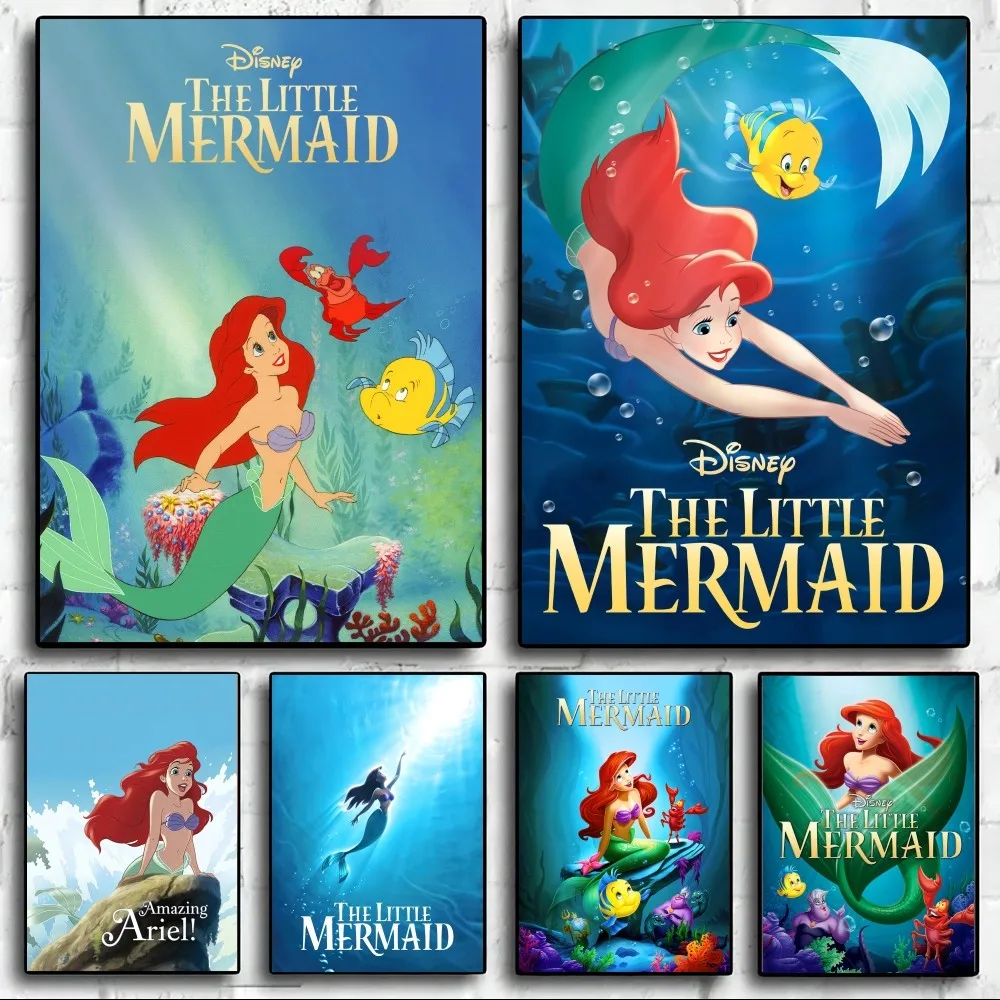 Mniso-P-ster-de-La-Sirenita-de-Disney-cuadros-de-pared-para-sala-de ...
