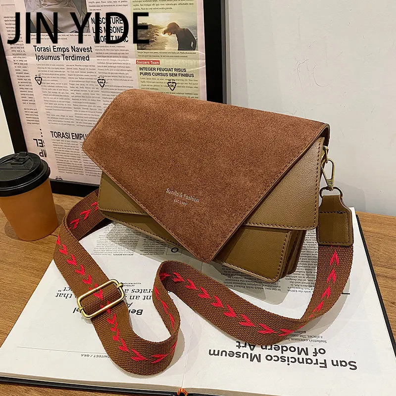 럭셔리 브랜드 디자이너 스웨이드 핸드백 지갑 여성용 숄더 크로스 바디 백 신제품 고품질 트렌디 메신저 백 볼사