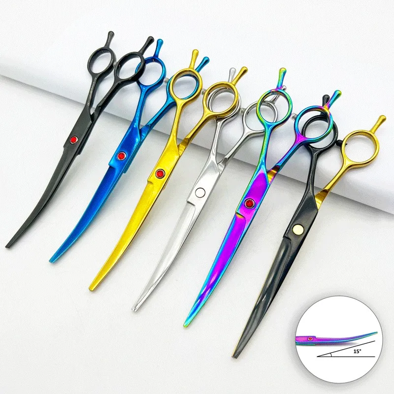 Profissional-Pet-Grooming-Scissors-Curvo-Straight-Chunking-Scissors ...