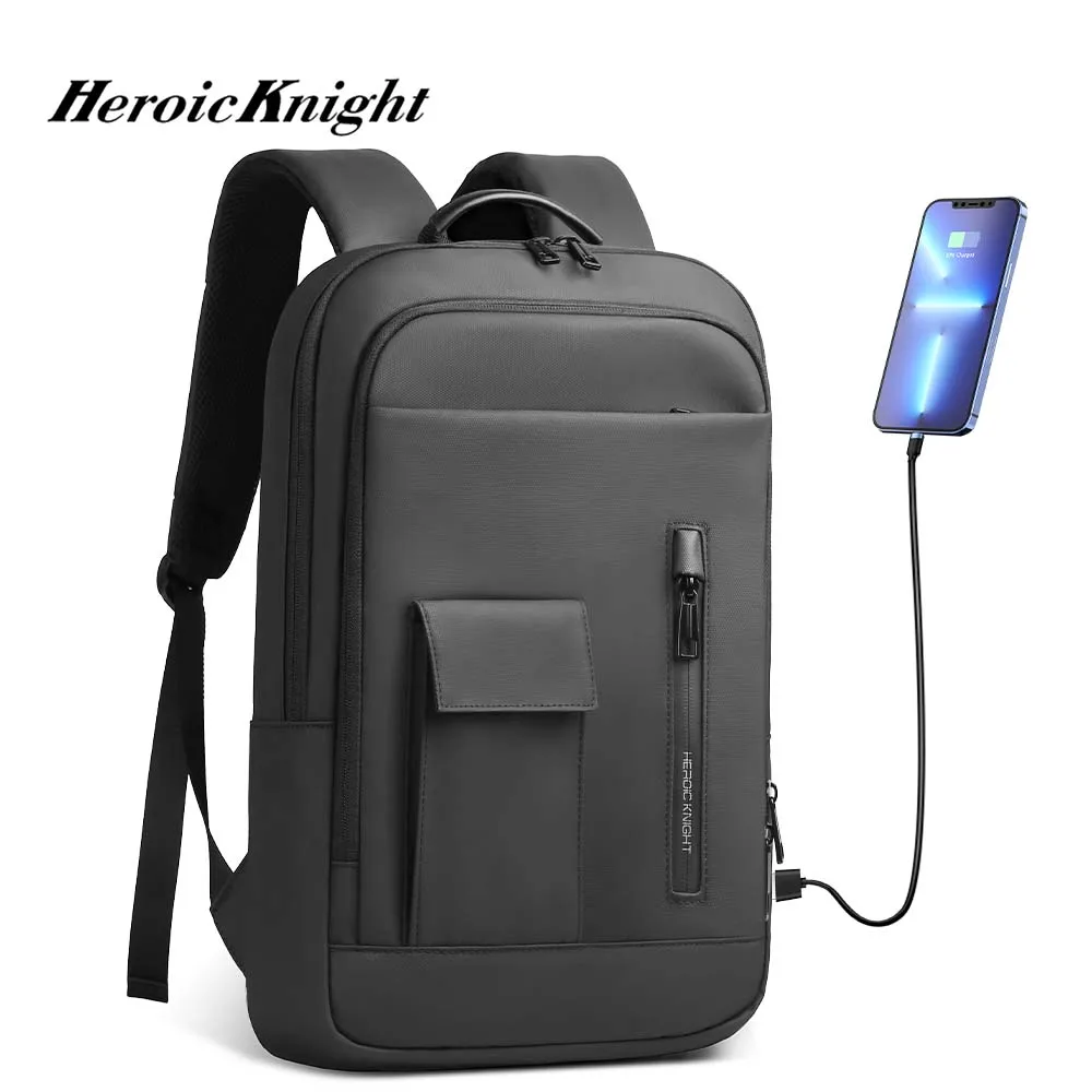Heroic-Knight-Backpack-for-Men-Business-Slim-Travel-Backpacks-With-USB ...