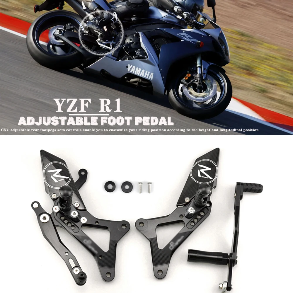 MKLIGHTECH For YAMAHA YZFR1 YZF-R1 YZF R1 2009-2014 Rear Sets Heighten ...