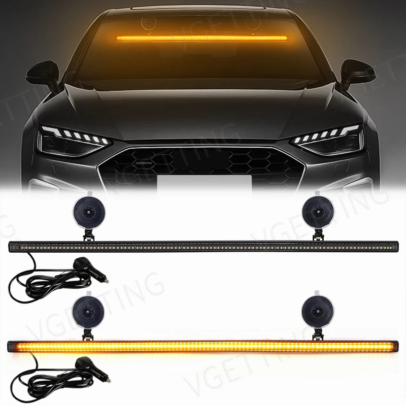 Car-Front-Windshield-Warning-Light-96-LED-3030-Beads-Strobe-Lamp-Bar ...